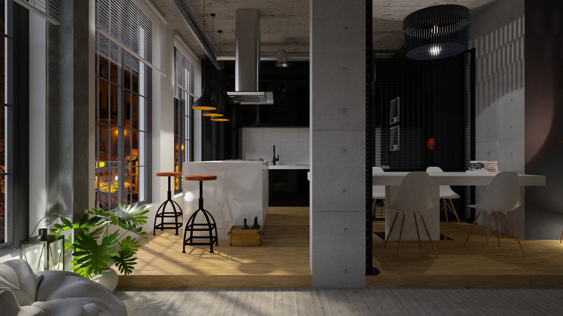 How to design an industrial styled open kitchen? | Design Tips